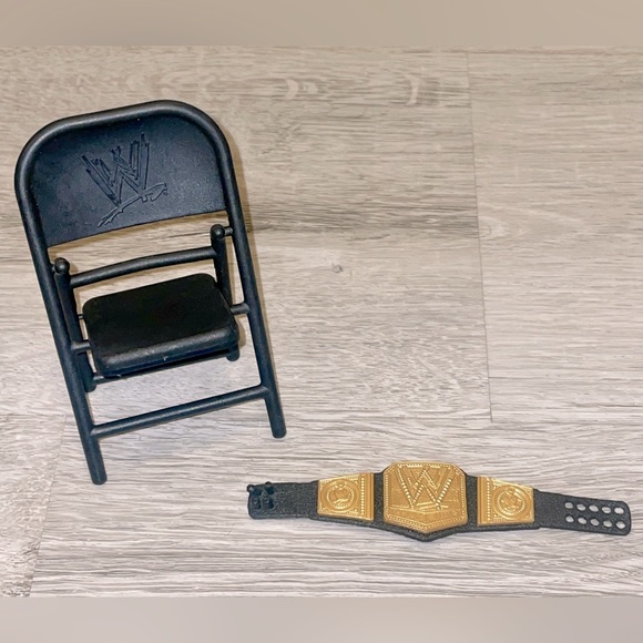 Mattel | Toys | 23 Mattel Wrestling Wwe World Belt Title Championship ...